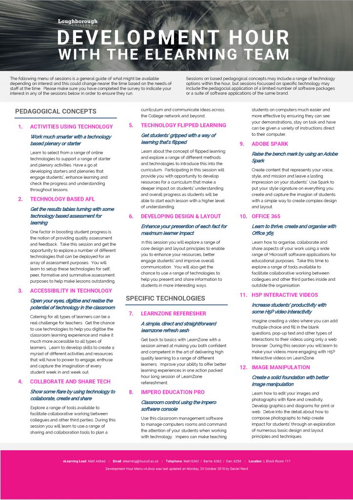 Survey: eLearning Development Hour Sessions – Have your say! – Digital ...