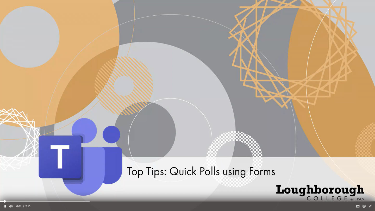 Top Tips – Quick Polls using Forms in Teams – Digital Learning